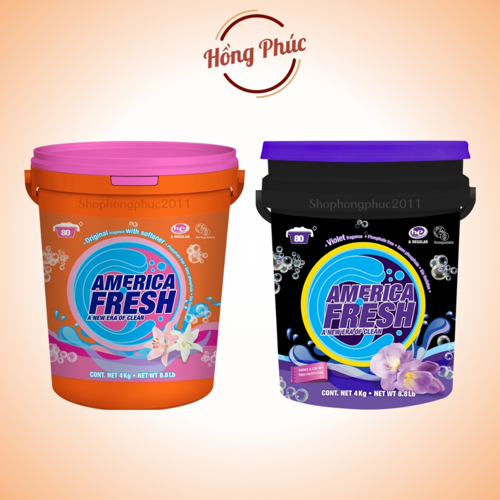 Bột giặt America Fresh thùng 4kg | Shopee Việt Nam