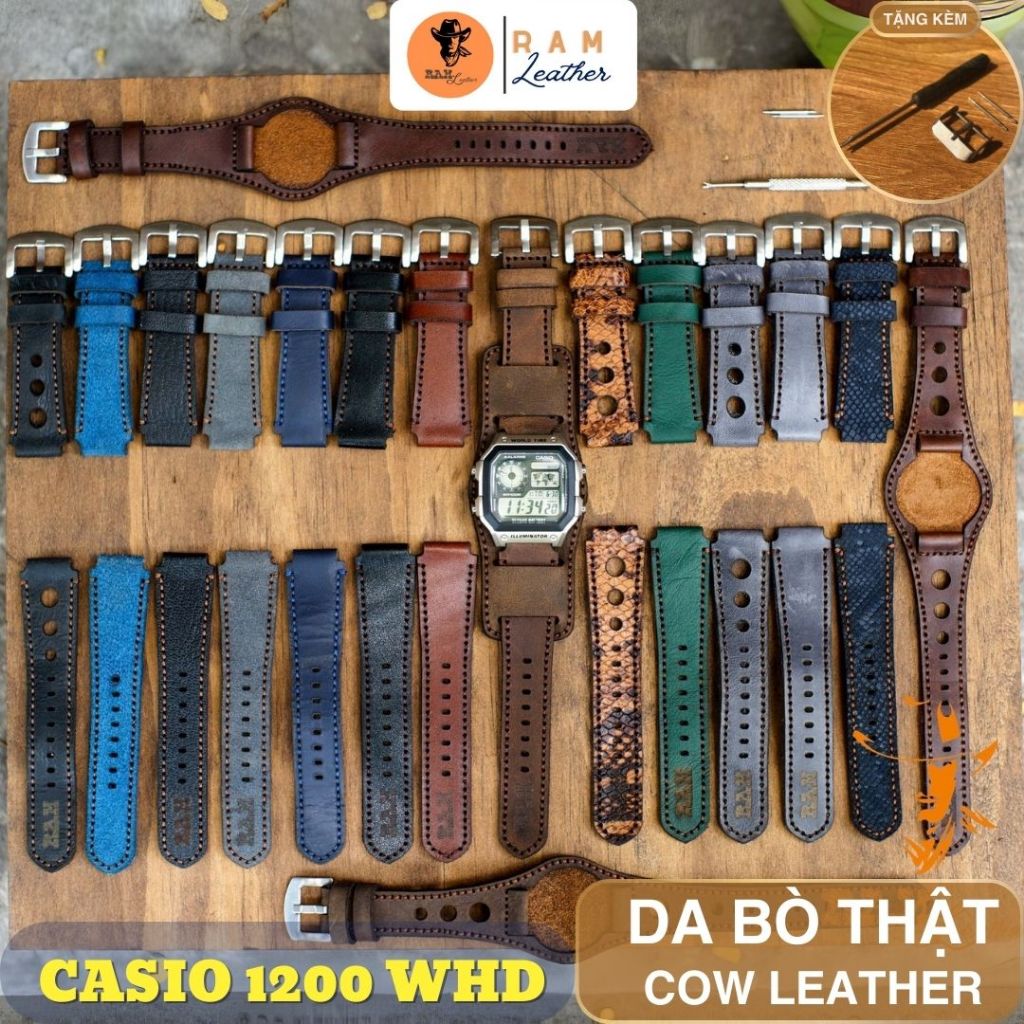 Dây Đồng Hồ Cho Casio CASIO AE1200, AE 1200, 1300 WHD, Dây 18mm Siêu ...