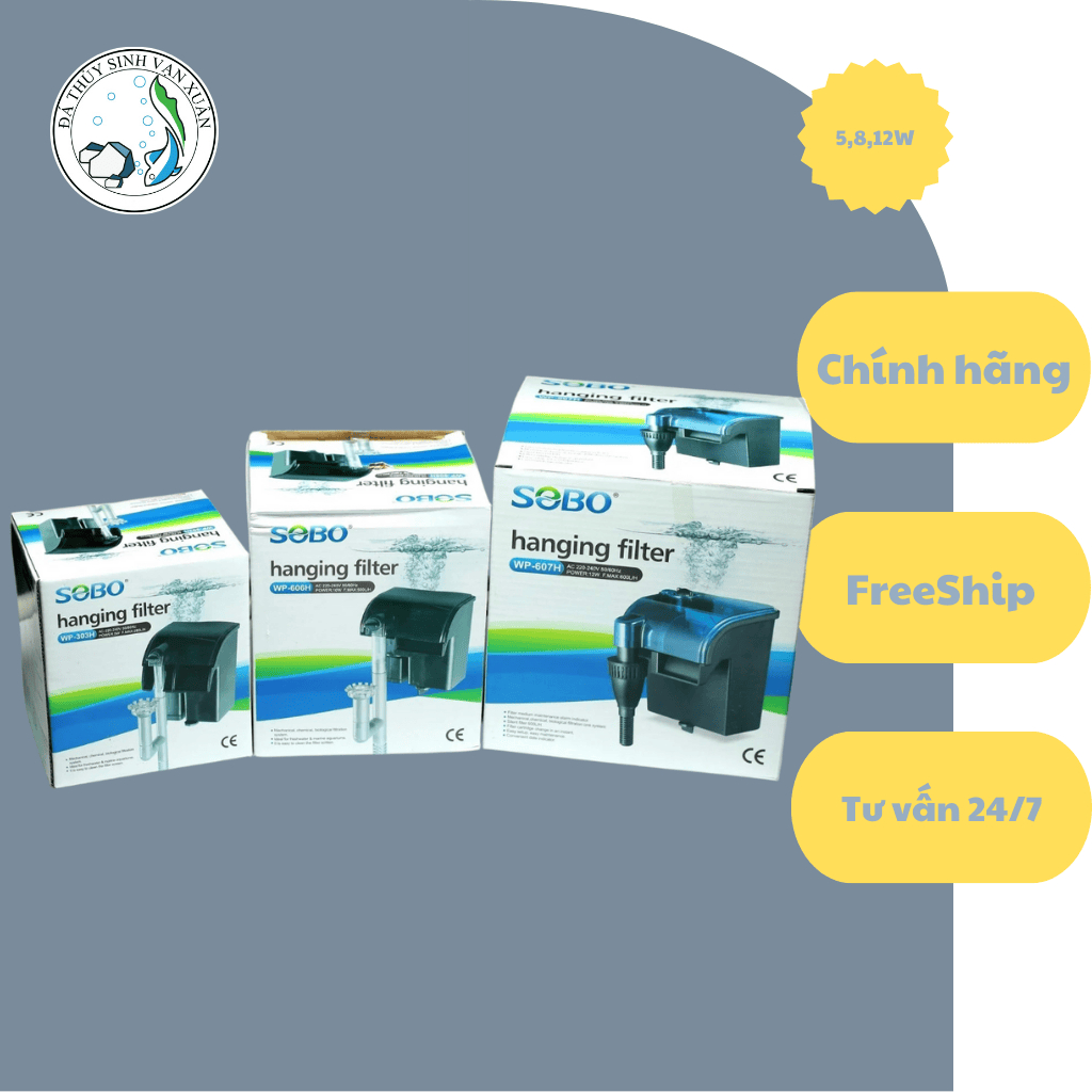 Lọc Thác Dành Cho Hồ Cá Mini SOBO 303H, 606H, 607H [TẶNG KÈM VẬT LIỆU ...