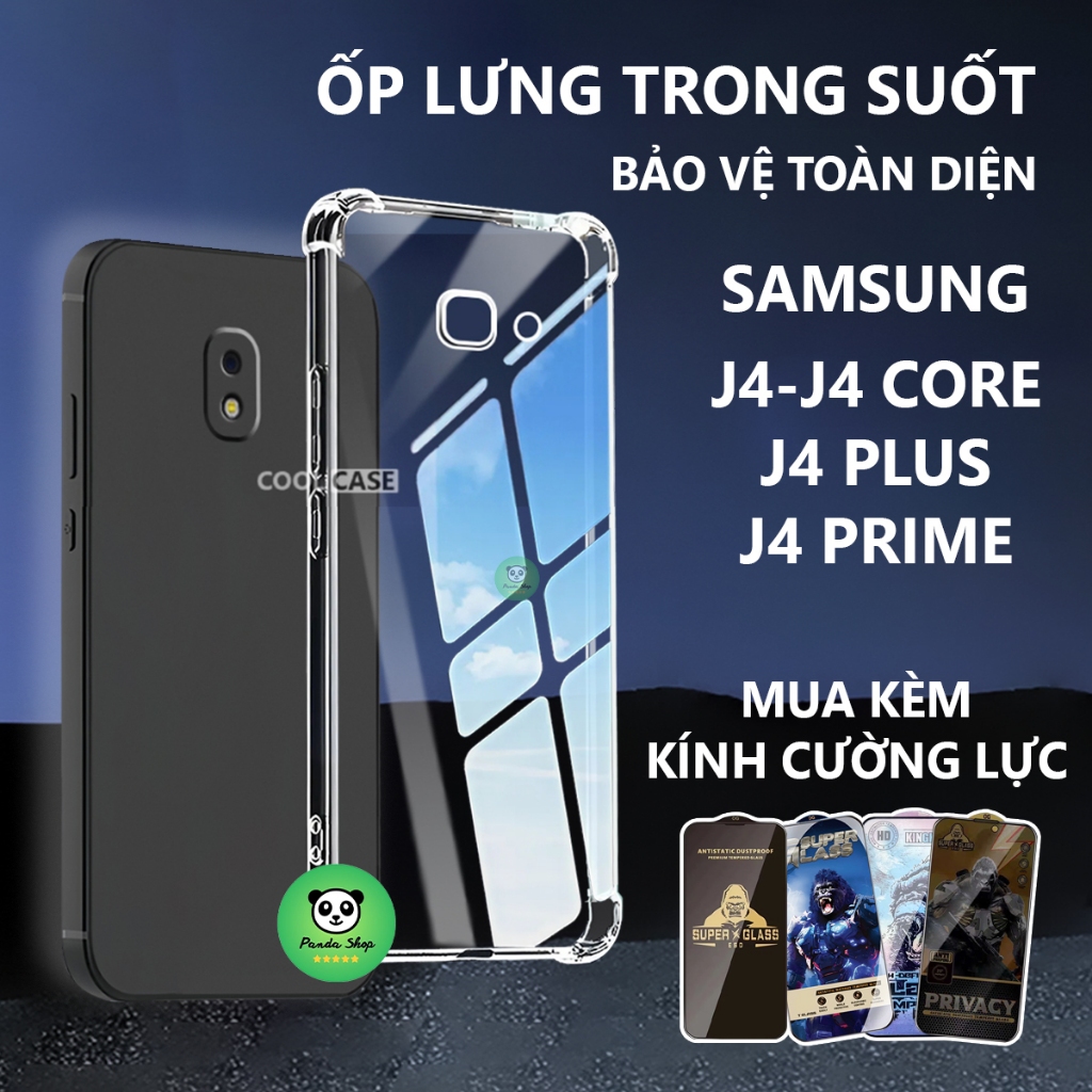 Ốp lưng Samsung J4/ J4 PLUS/ J4 CORE/ J4 PRIME chống sốc, trong suốt ...