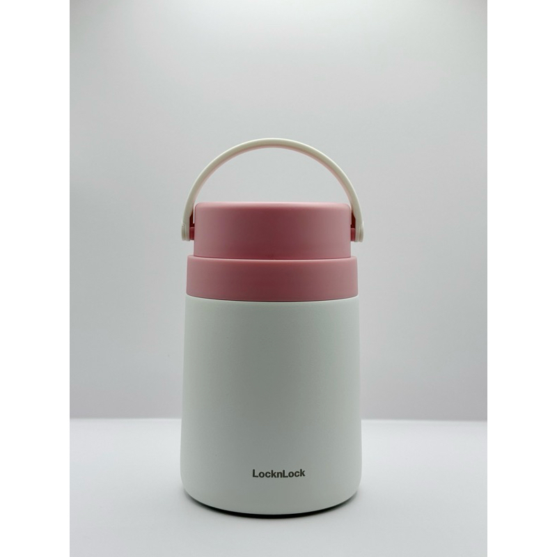 Bộ hộp cơm giữ nhiệt kèm muỗng Lock&Lock Handle Food Jar 700ml - LHC8042 | Shopee Việt Nam