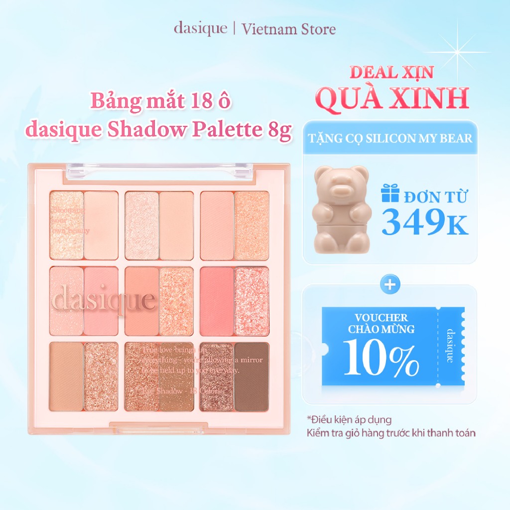 Bảng mắt 18 ô Dasique Shadow Palette #23 Summer Coral 8g | Shopee Việt Nam