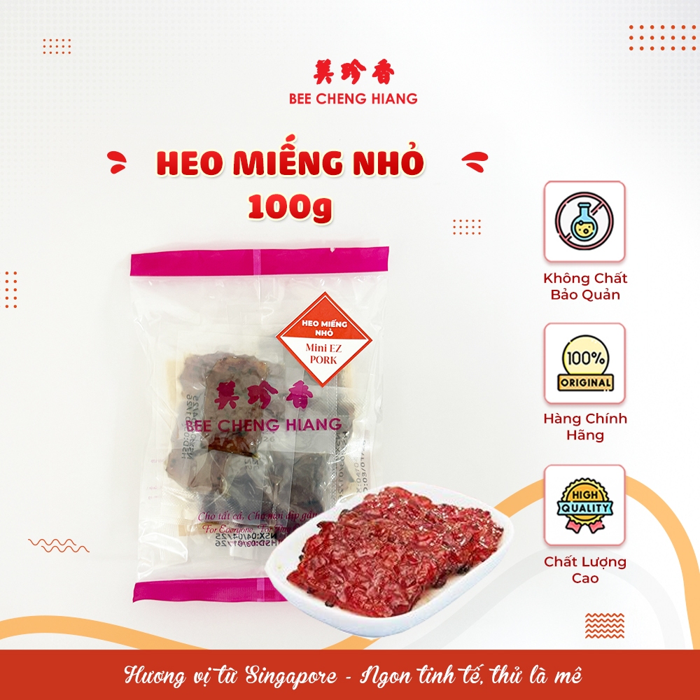 Heo miếng nhỏ Bee Cheng Hiang - Mini EZ Pork - Singapore Bakkwa ...