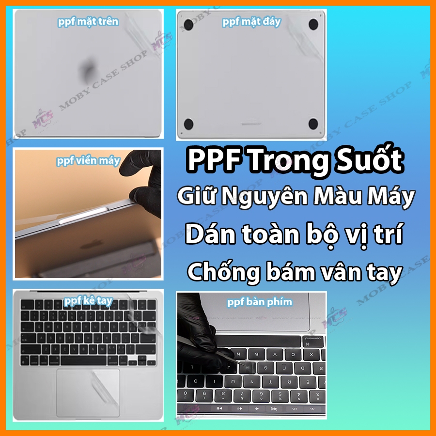DÁN PPF MACBOOK NHÁM TRONG SUỐT, FULL máy, ppf bàn phím, ppf viền, Skin body macbook | Shopee ...