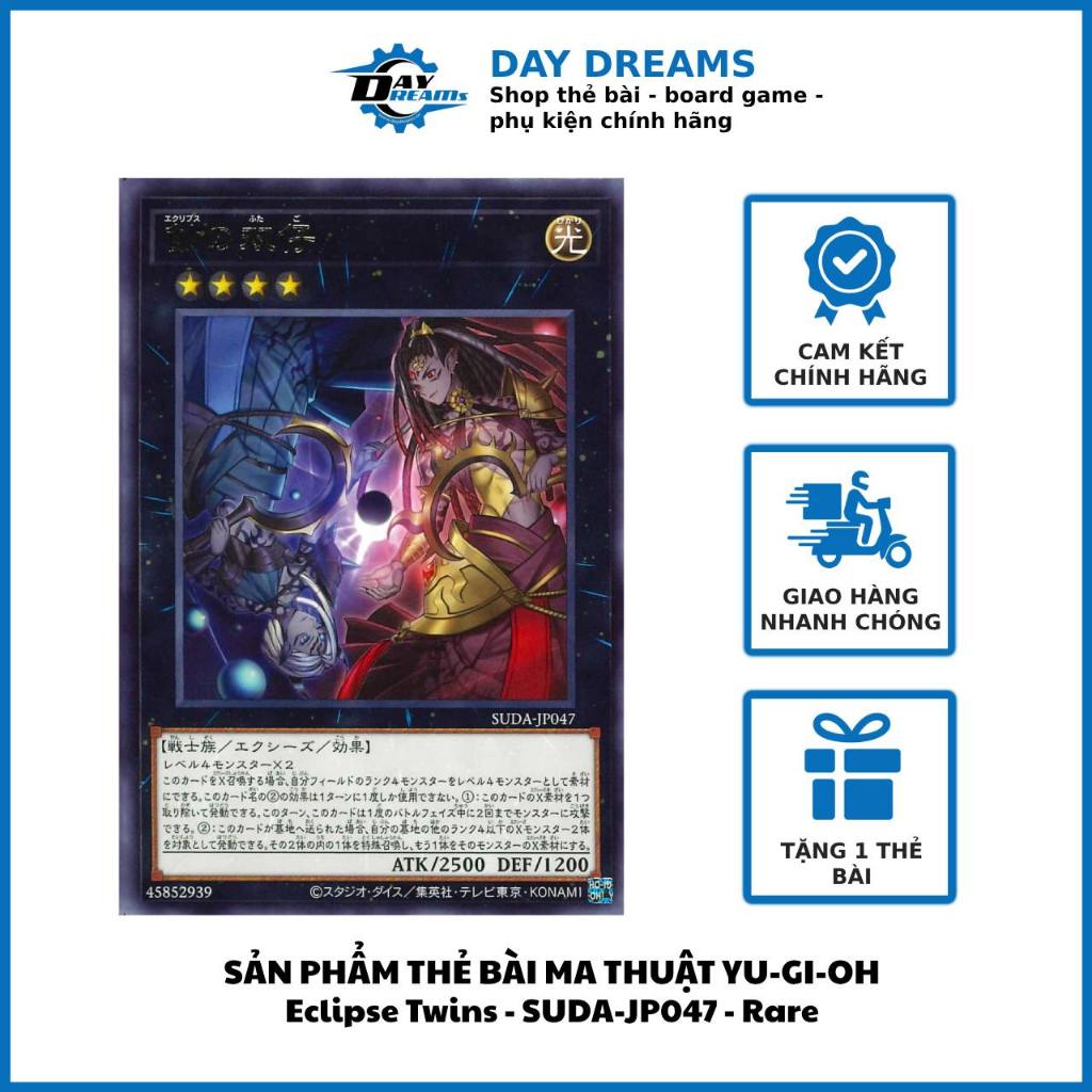 THẺ BÀI YUGIOH CHÍNH HÃNG: Eclipse Twins - SUDA-JP047 - Rare | Shopee Việt Nam