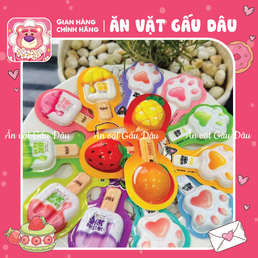 [COMBO 10 CHIẾC] Thạch Sữa Chua Phô Mai,Thạch Que Kem Trái Cây, Thạch ...