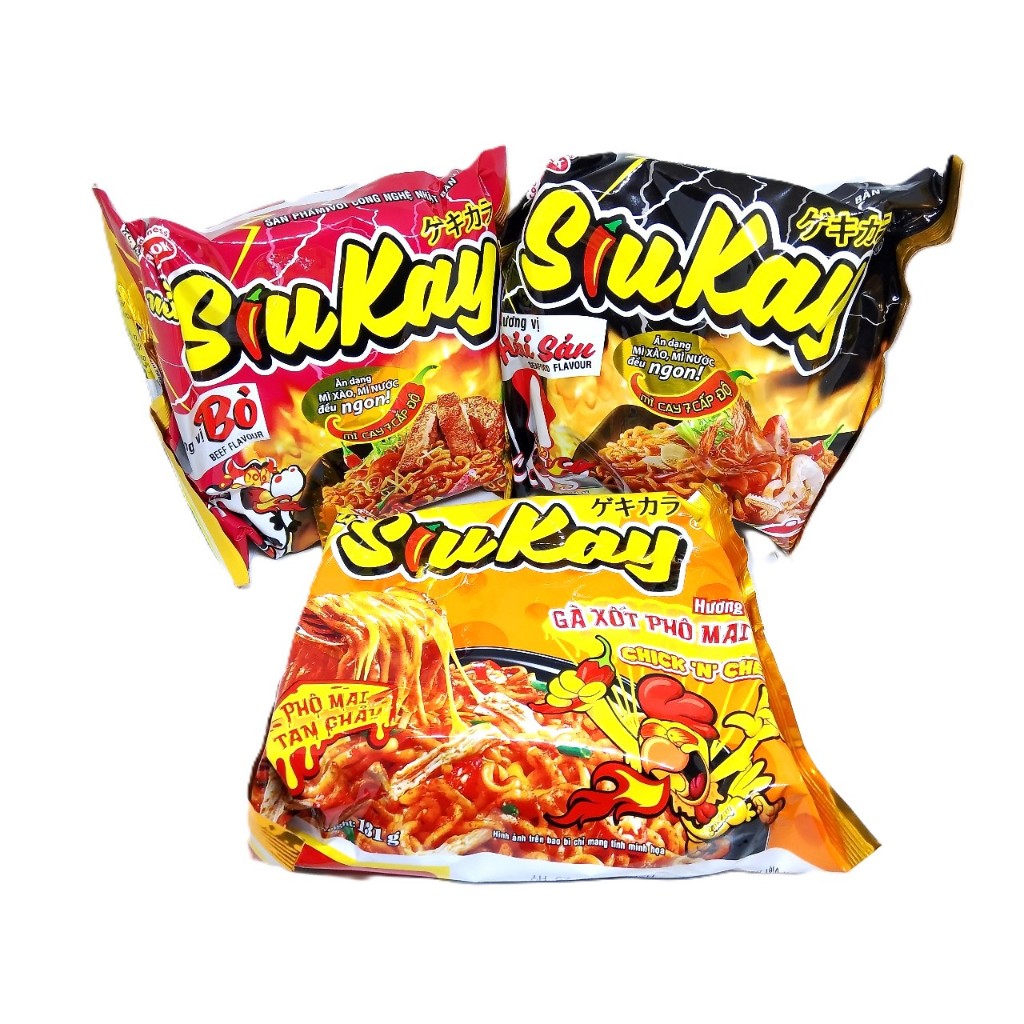 (Set 2 gói) Mì SiuKay Acecook Các Vị Cay | Shopee Việt Nam