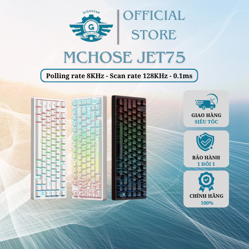 Bàn phím cơ gaming Mchose Jet75 - Bàn Phím Rapid Trigger 8000Hz Polling Rate, 0.01mm, 0.1ms ...