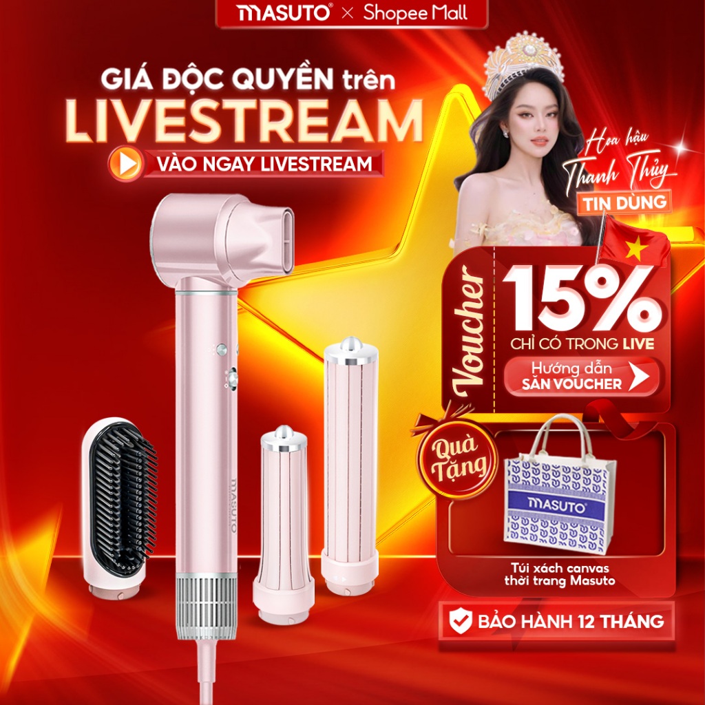 [Nhập Mã COSMASU5 12%] Máy Sấy Và Tạo Kiểu 5Trong 1 Masuto AirStyler ...