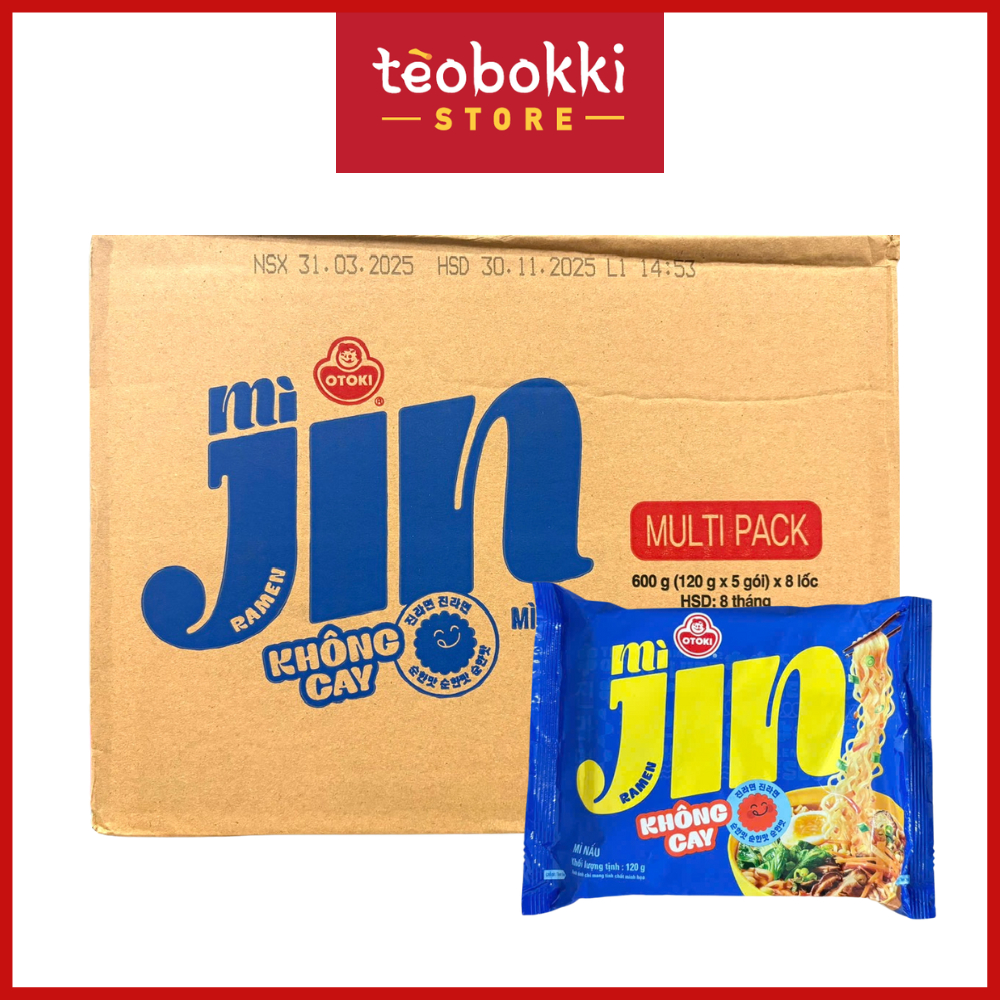 Thùng 40 gói mì Jin không cay Ottogi 120g | Shopee Việt Nam