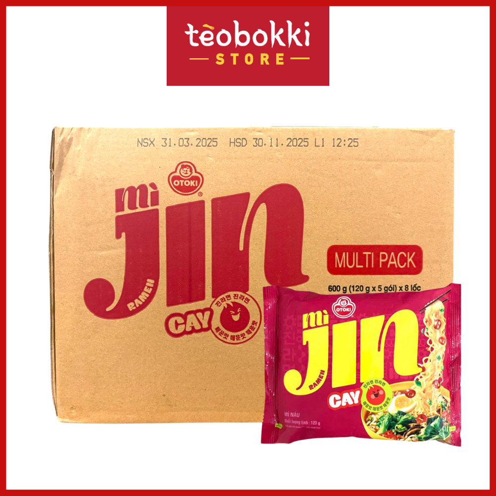 Thùng 40 gói mì Jin cay Ottogi 120g | Shopee Việt Nam