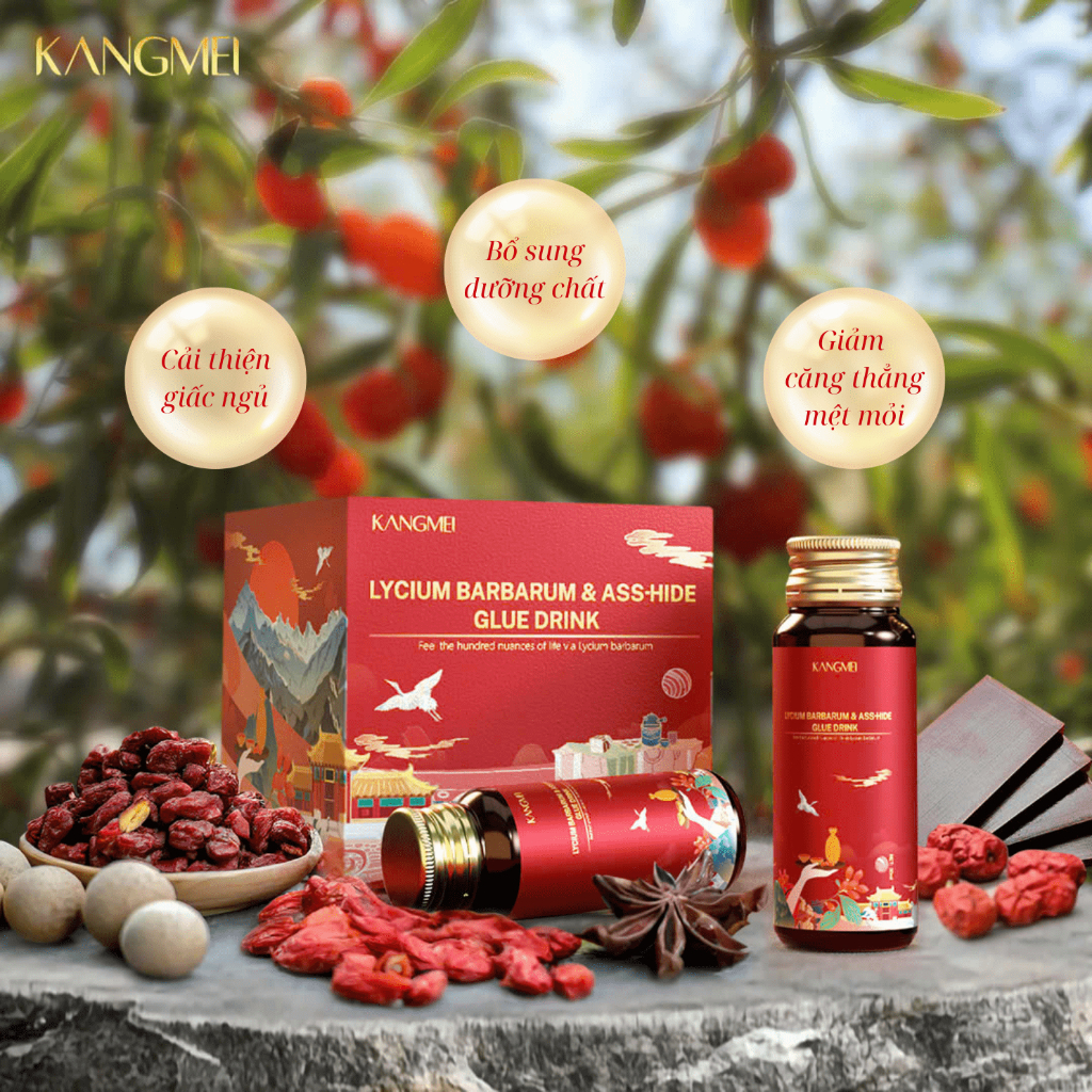 Nước uống KANGMEI Câu kỷ tử & Gelatin Da Lừa Giúp Ngủ Ngon, Hỗ Trợ Làm ...