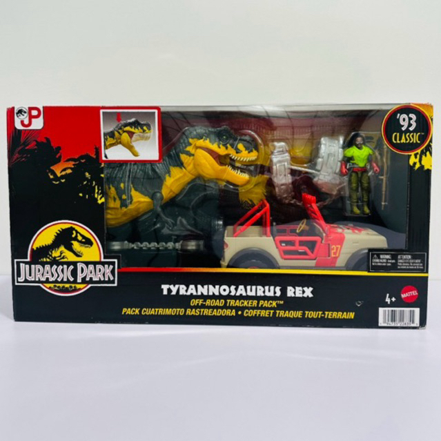 Mô hình khủng long bạo chúa và xe vận chuyển Mattel Jurassic Park ’93 ...