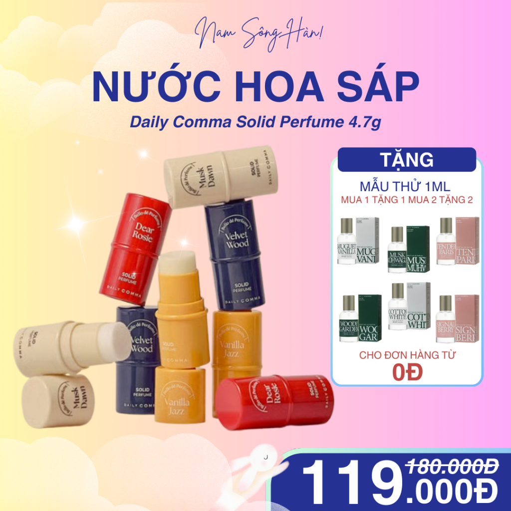 Nước hoa dạng sáp thanh lăn Daily Comma Solid Perfume | Shopee Việt Nam