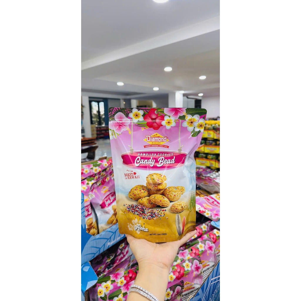 Bánh Diamond Hawaiian Cookies Candy Bead (369g) | Shopee Việt Nam