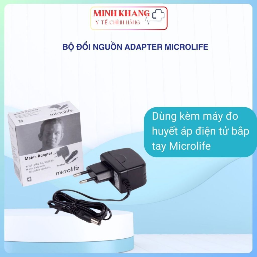 (Chính Hãng) Bộ Đổi Nguồn Adapter Microlife, Sạc Máy Đo Huyết Áp Dùng ...