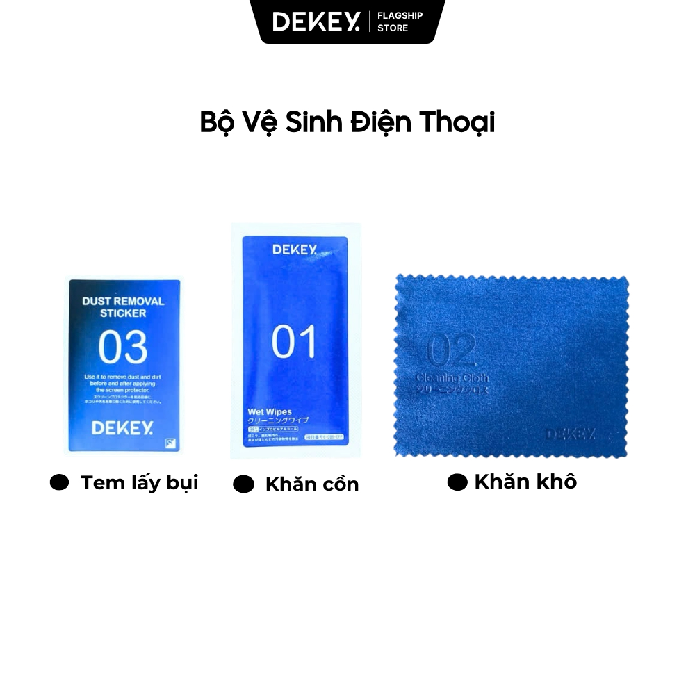 [DEKEY] Bộ Vệ Sinh Bảo Vệ Điện Thoại Khăn Cồn, Khăn Khô | Shopee Việt Nam