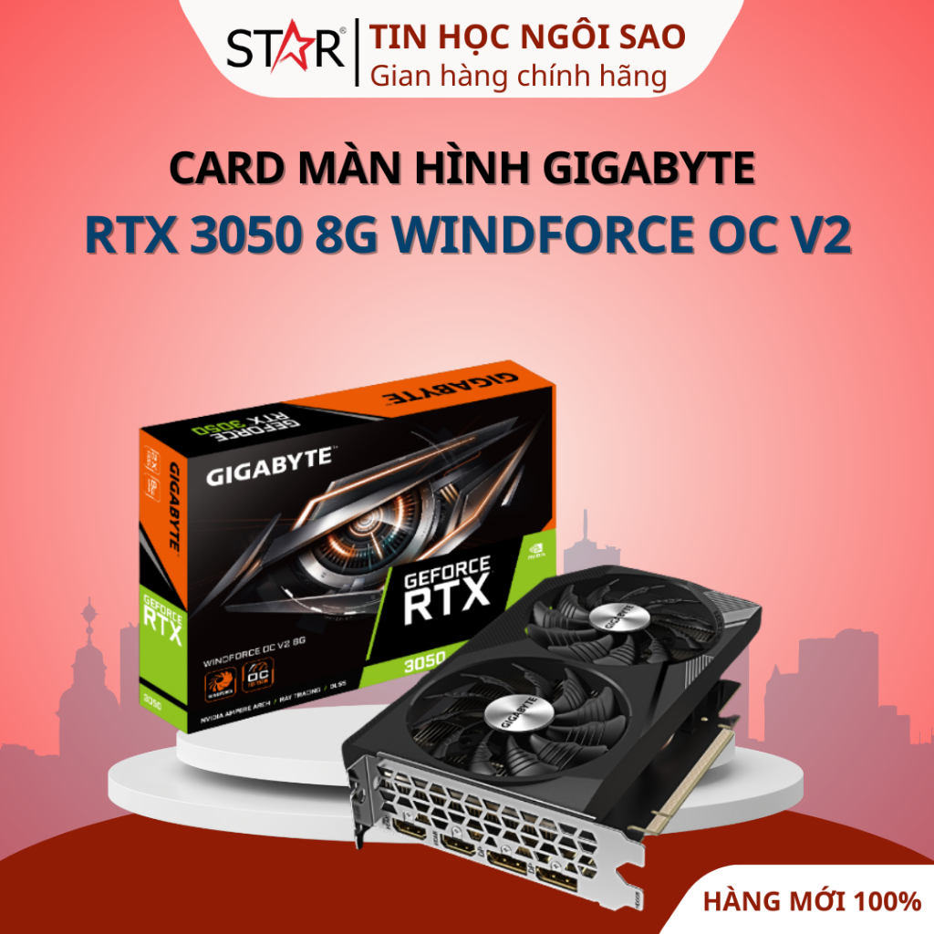 Card Màn Hình Gigabyte RTX 3050 8G WINDFORCE OC V2 - Bảo hành 36 tháng ...