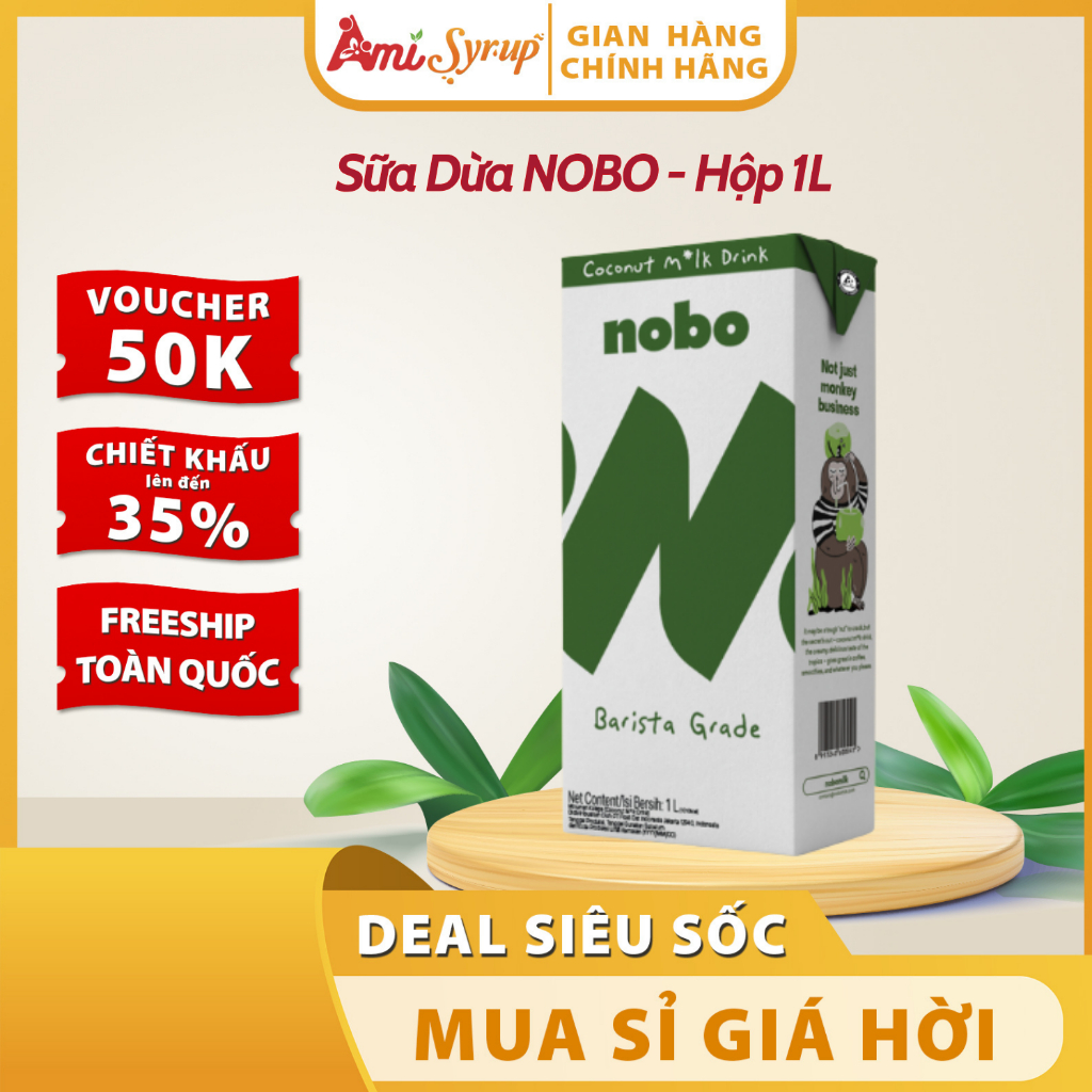 Sữa Dừa Nobo Barista Grade 1L – Tuyệt Hảo Cho Pha Chế & Uống Liền ...