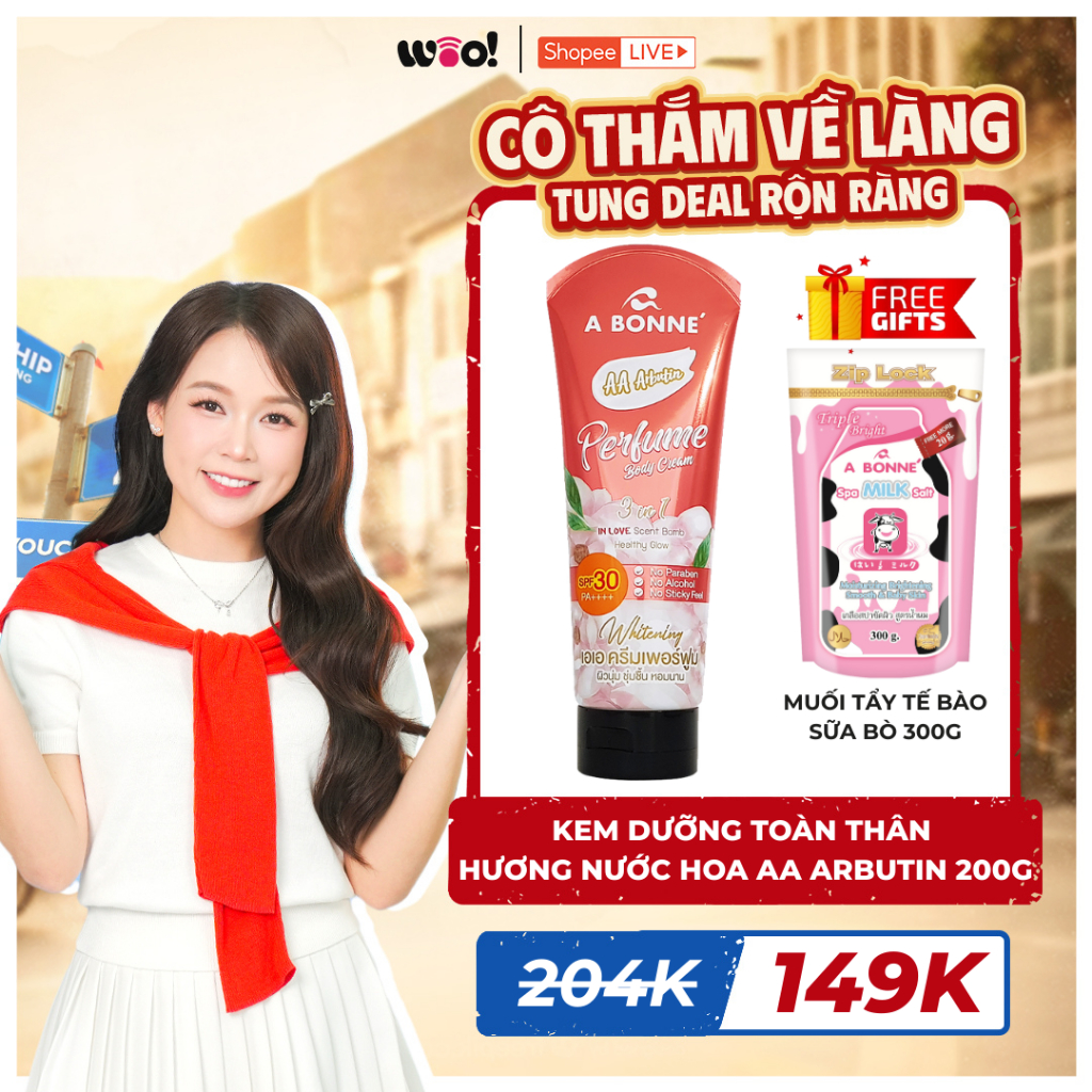 [LIVE SAM 04.05] Kem Dưỡng Toàn Thân AA/BB A BONNE' Tặng Muối Sữa Spa ...
