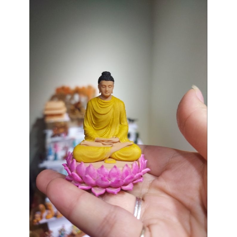 Phật Thích Ca ngồi toà sen cao 6,5cm cả đế | Shopee Việt Nam