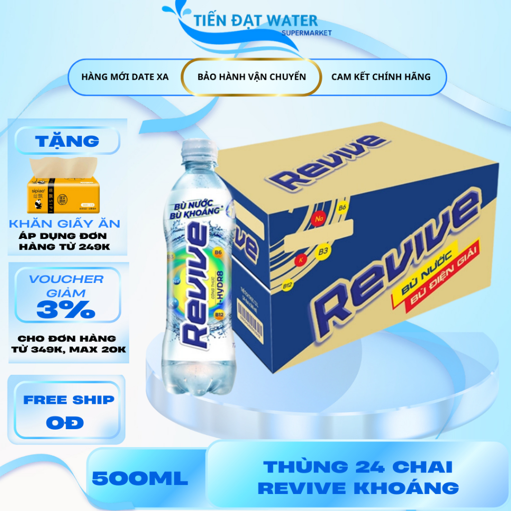 Thùng 24 Chai Nước Bù Khoáng Revive Muối Khoáng 500ml - Bù Nước Cơ Thể ...
