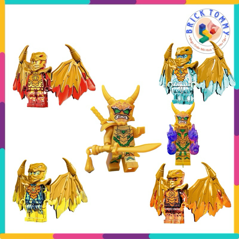 Mô Hình Đồ Chơi Lắp Ráp Ninjago Minifigures Crystalized 4 Ninja Dragon ...