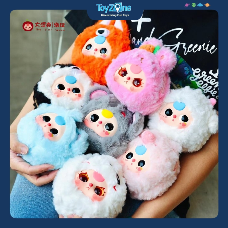 Mô hình Blind box Gấu bông Take Me Out Zipper Bag BABY THREE | Shopee ...