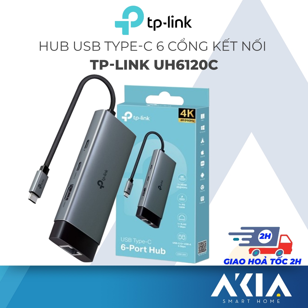 HUB USB Type C TP-Link UH6120C/ UH9120C nhiều cổng cho PC/Laptop, HDMI ...