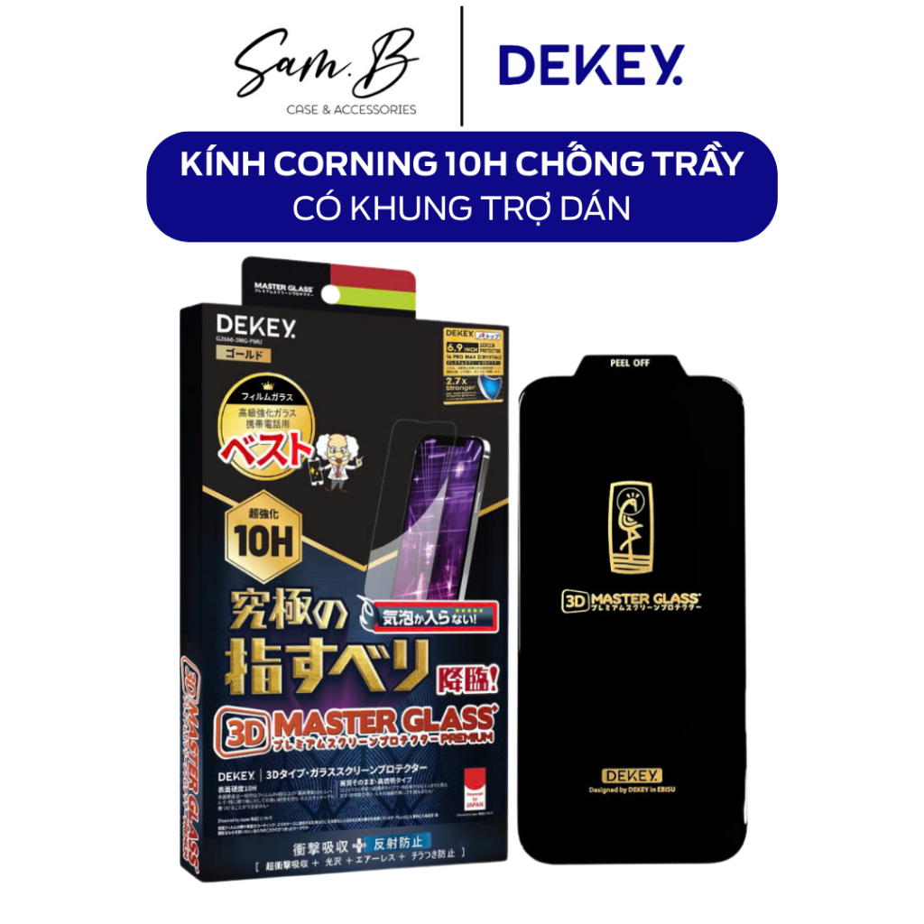 [SIÊU CỨNG KHÔNG TRẦY]- Kính cường lực Nhật Bản chính hãng DEKEY 3D ...