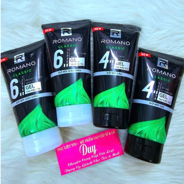 Gel vuốt tóc nam Romano 150g - Sản Phẩn Chính Hãng | Shopee Việt Nam