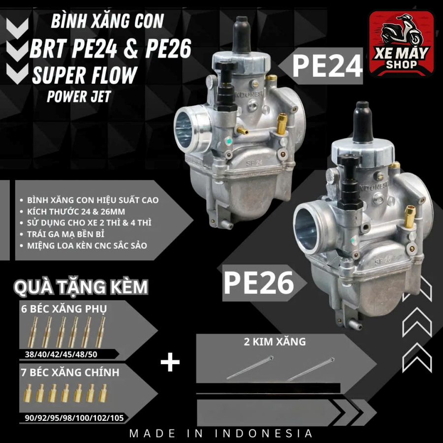 Bình xăng con bông mai BRT PE 24/ PE 26 | Shopee Việt Nam