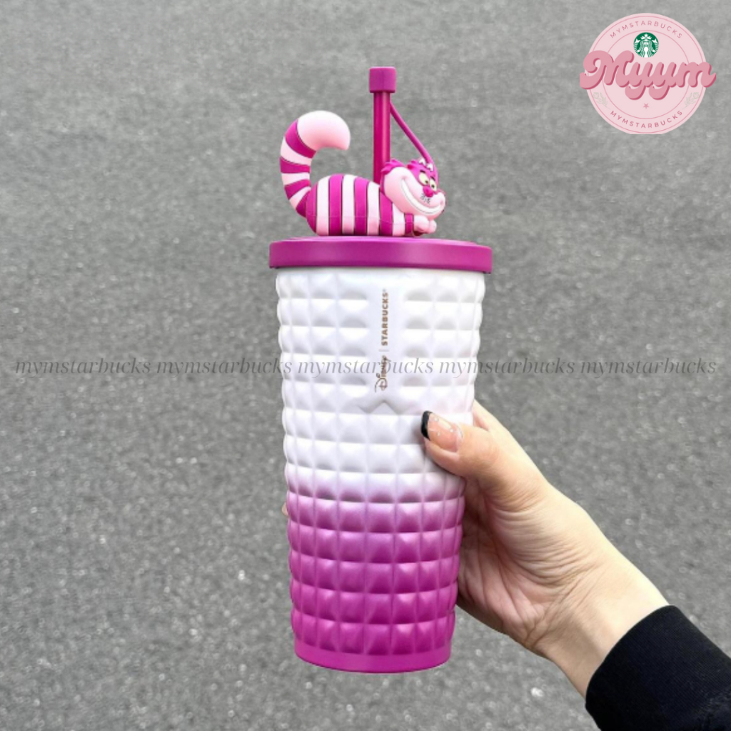 [𝓐𝓾𝓽𝓱𝓮𝓷𝓽𝓲𝓬] LY GIỮ NHIỆT 19.6Oz (580ML) STARBUCKS x DISNEY ALICE IN WONDERLAND CHESHIRE WITH ...