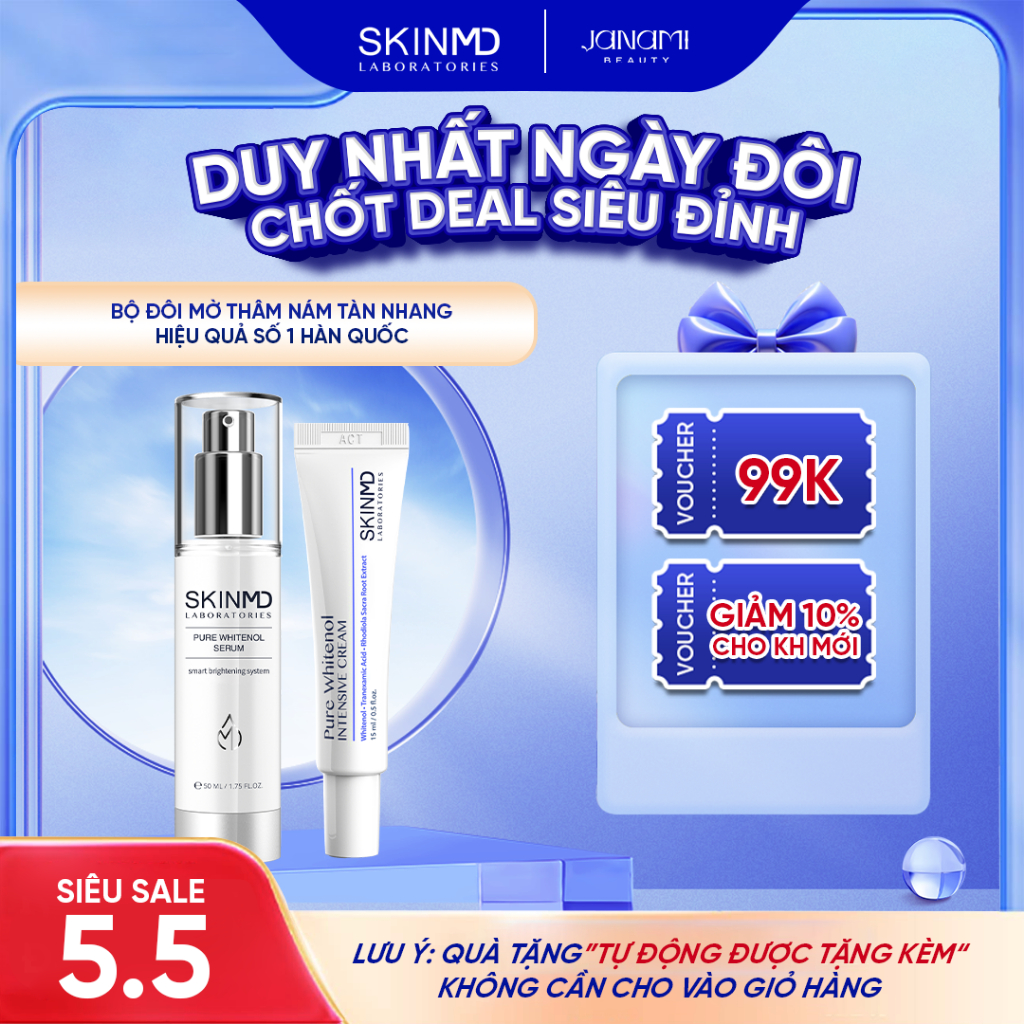 SKINMD LABORATORIES Kem dưỡng trắng da SkinMD Pure Whitenol Intensive ...