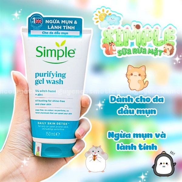 Gel Rửa Mặt Purifying Simple 150ml | Shopee Việt Nam