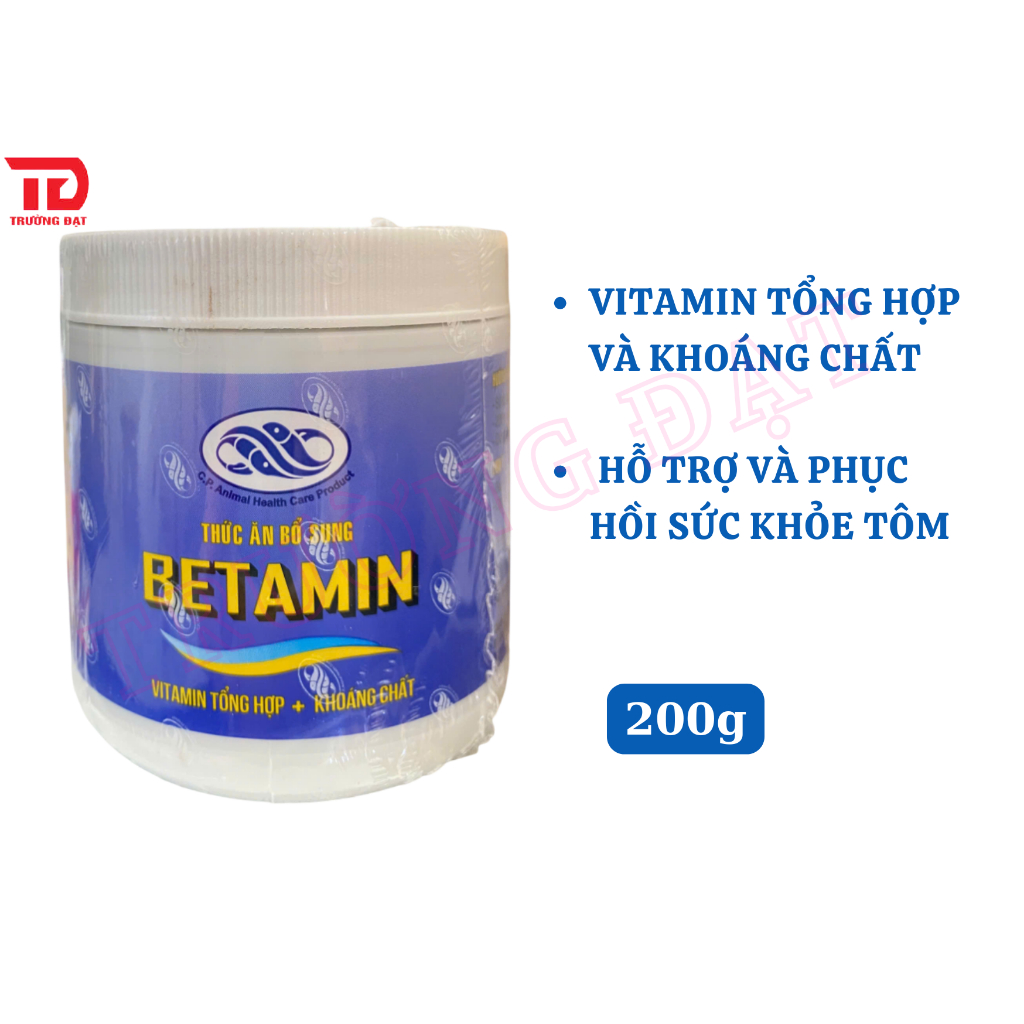 Betamin - THỨC ĂN BỔ SUNG VITAMIN TỔNG HỢP + KHOÁNG CHẤT CHO TÔM ...