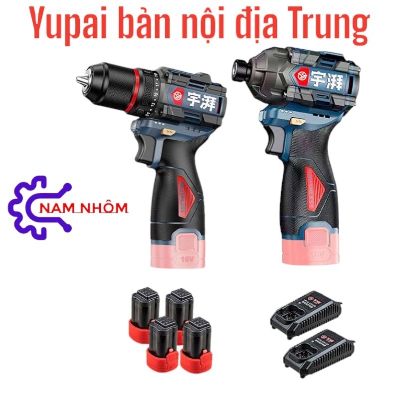 Máy khoan YUPAI YP16-D10A, Chuyên Vít YP16-W150, 3 Chức Năng, Có Búa ...