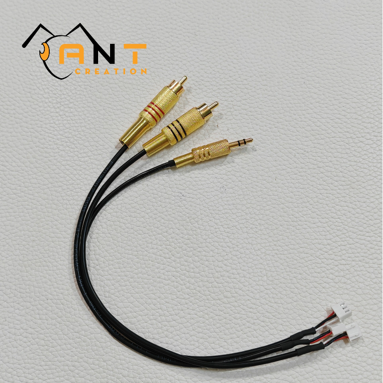ANT DIY - Jack audio 3.5mm mạ vàng đầu Đực/ Jack AV mạ vàng đỏ/ đen ...