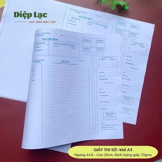 Giấy thi - Giá Tốt, Miễn Phí Vận Chuyển, Đủ Loại | Shopee Việt Nam