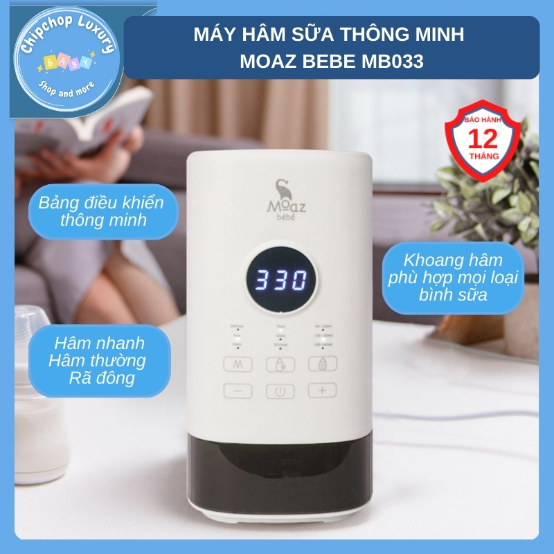 Máy hâm sữa thông minh siêu tốc moaz bebe moaz bébé mb033 bảo hành chính hãng 12 tháng chipchop ...