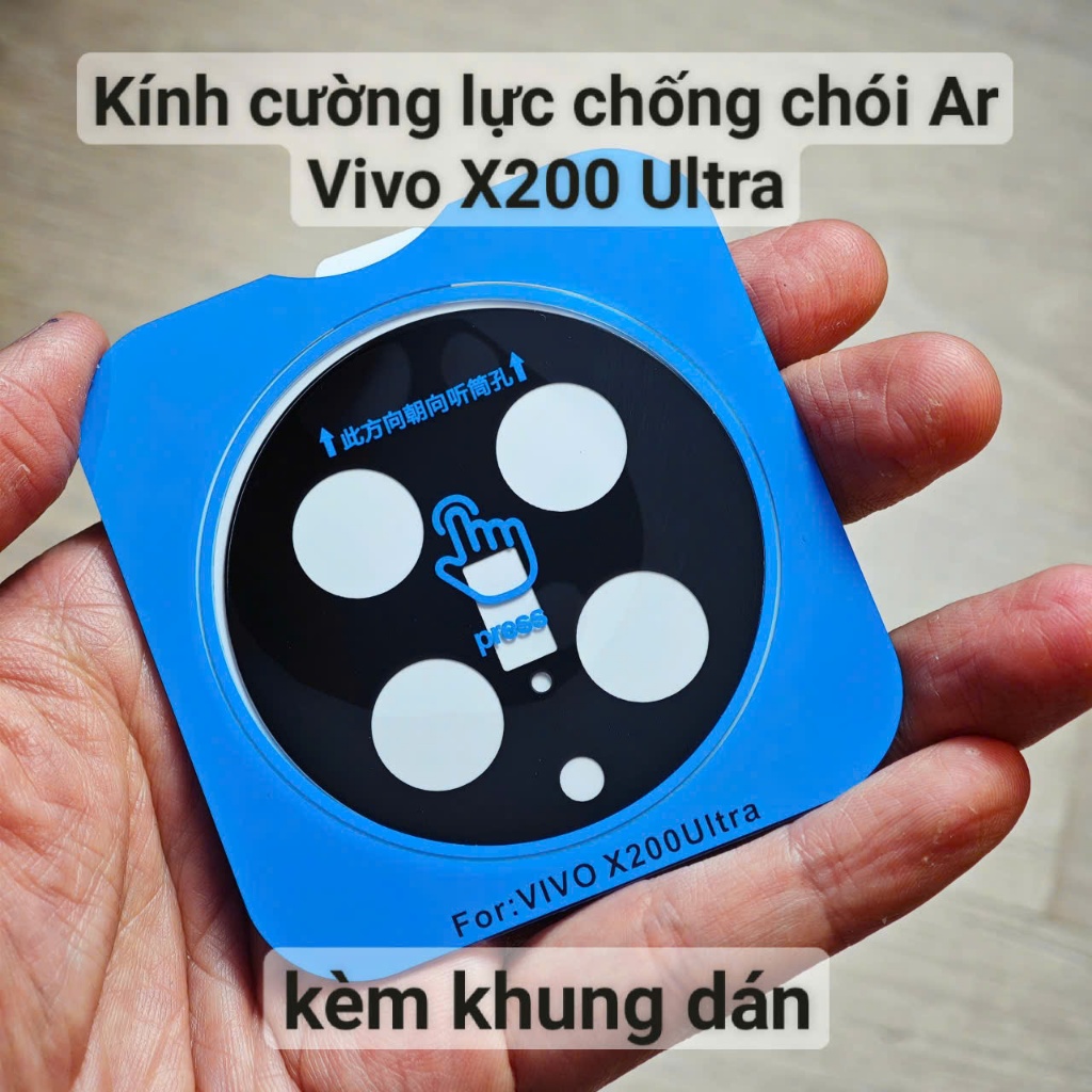 Kính cường lực chống chói AR cụm camera sau Vivo X200 Ultra X200S X200 Pro mini X100 X100S X90 ...