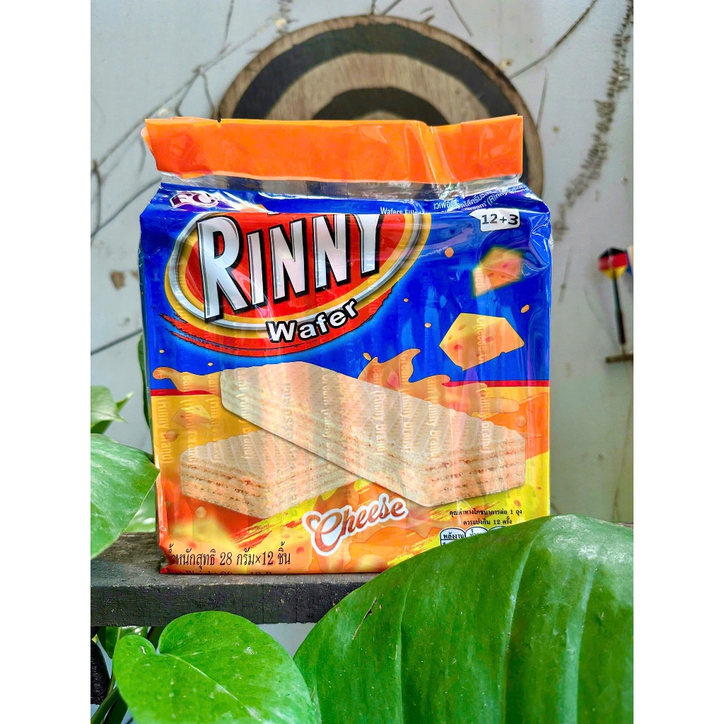 Bánh Xốp Kem Thái Lan Rinny Vị Phô Mai Cheese Wafer (Túi 12 gói x 28g ...