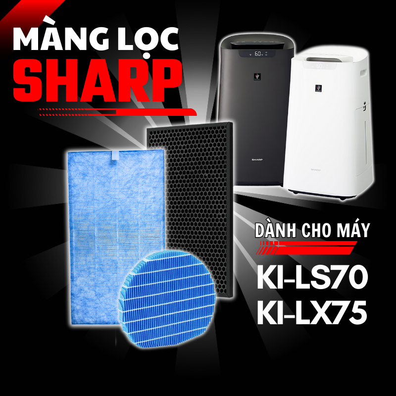 Màng lọc không khí Sharp KI-LS70/ KI-LX75. Phụ kiện cho máy lọc không khí Sharp | Shopee Việt Nam