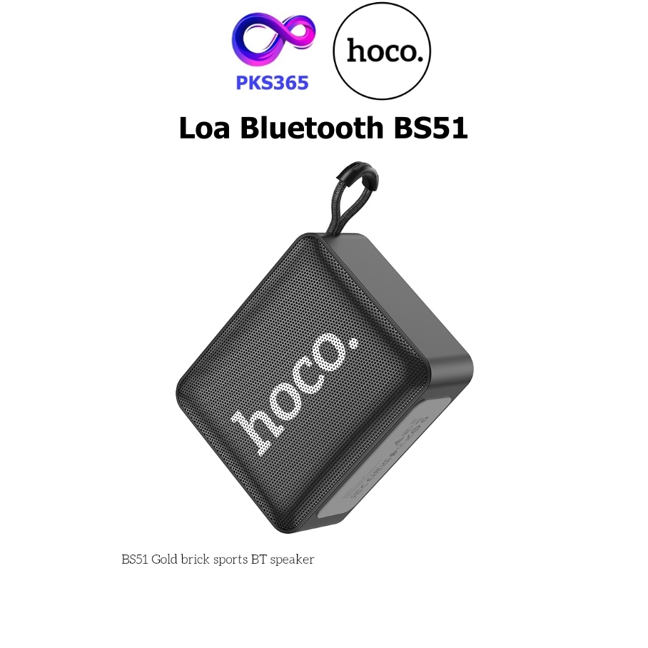 Loa bluetooth Hoco BS51, loa mini để bàn hỗ trợ khe cắm thẻ nhớ, usb, âm thanh vòm 3D - PKS ...