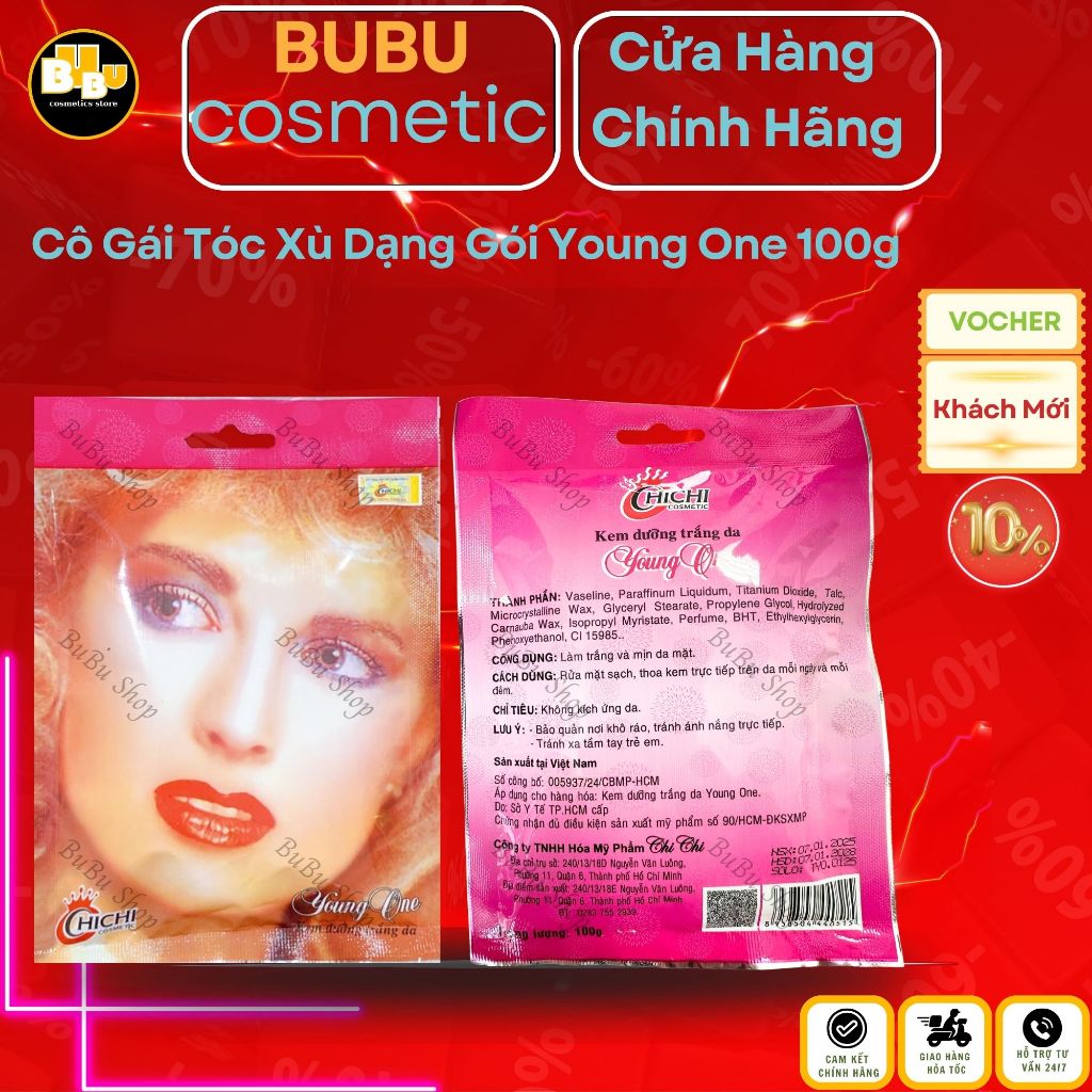 [Chính Hãng] Kem Dưỡng Da Young One Cô Gái Tóc Xù Dạng Gói 100g – Dưỡng Ẩm & Làm Mịn Da | Shopee ...