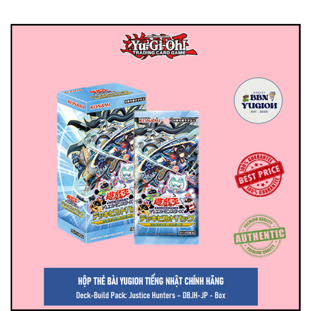 [Pre-Order] Hộp Thẻ Bài Yugioh OCG Chính Hãng: Deck-Build Pack: Justice Hunters - DBJH-JP - Box ...