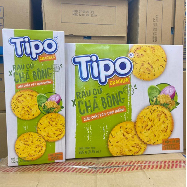 Bánh Tipo Cracker Rau Củ Chà Bông Hộp 132g/265g | Shopee Việt Nam