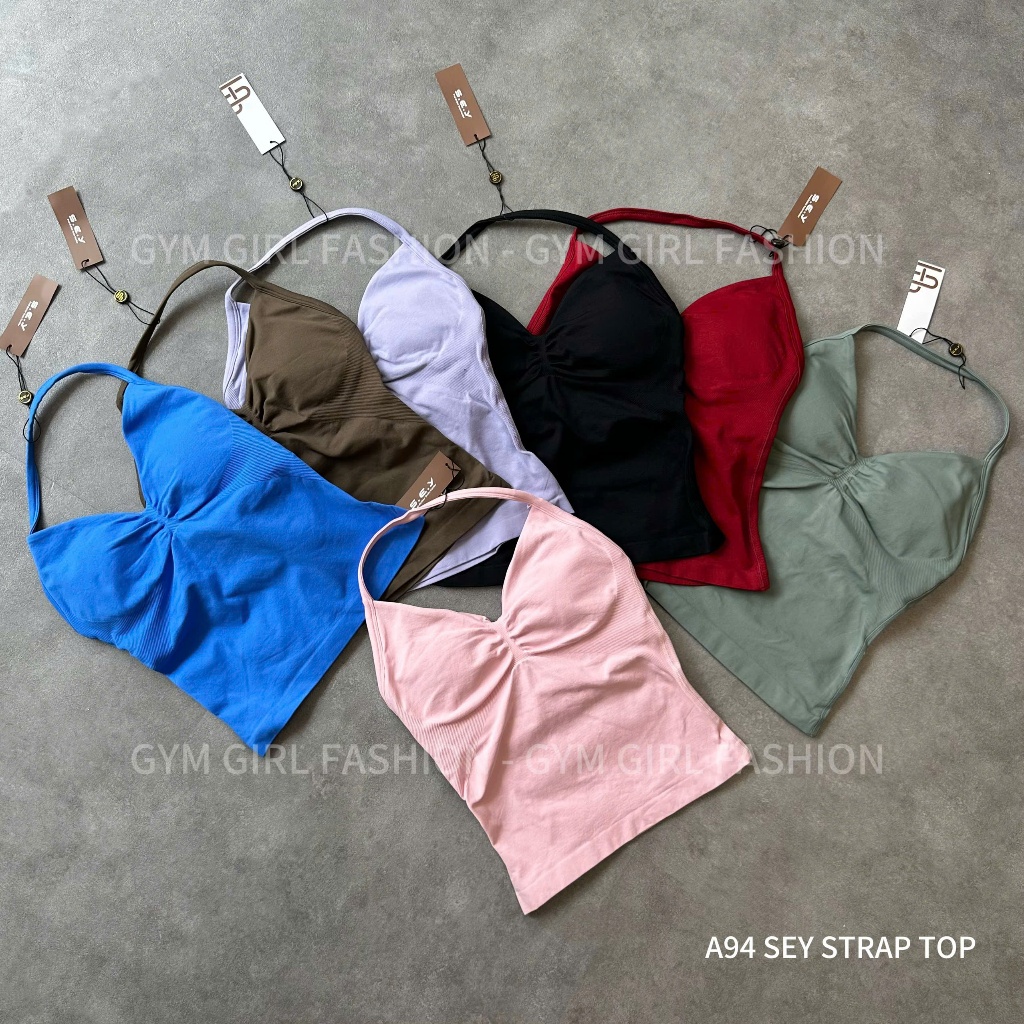 [𝐍𝐄𝐖 𝐀𝐑𝐑𝐈𝐕𝐀𝐋] Mã A94: SEY Strap Top Bra Thể Thao Dáng Dài Croptop Co ...