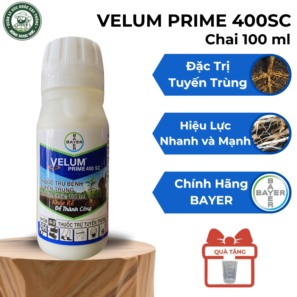 Velum Prime 400SC. Bayer. Quản lí tuyến trùng hiệu quả. Chai 100ml ...