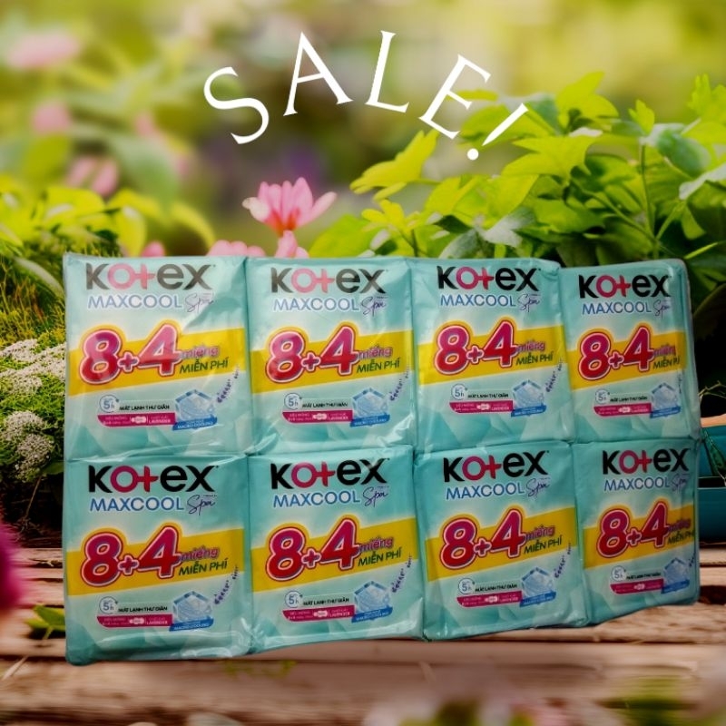 [🎁CỘNG 4 MIẾNG/GÓI] Combo 8 gói Kotex maxcool siêu mỏng cánh | Shopee Việt Nam